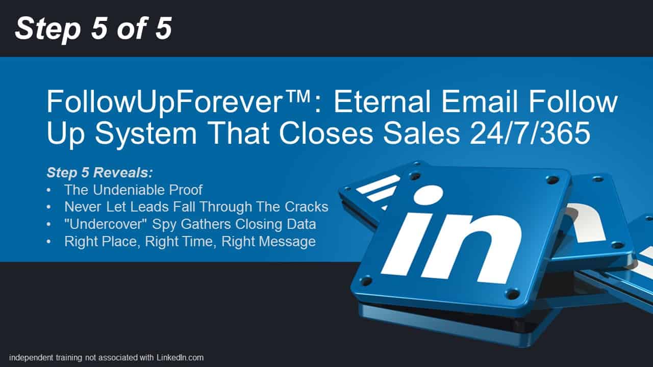 ForeverFollowUp™: Eternal Email Follow Up System for Sales People